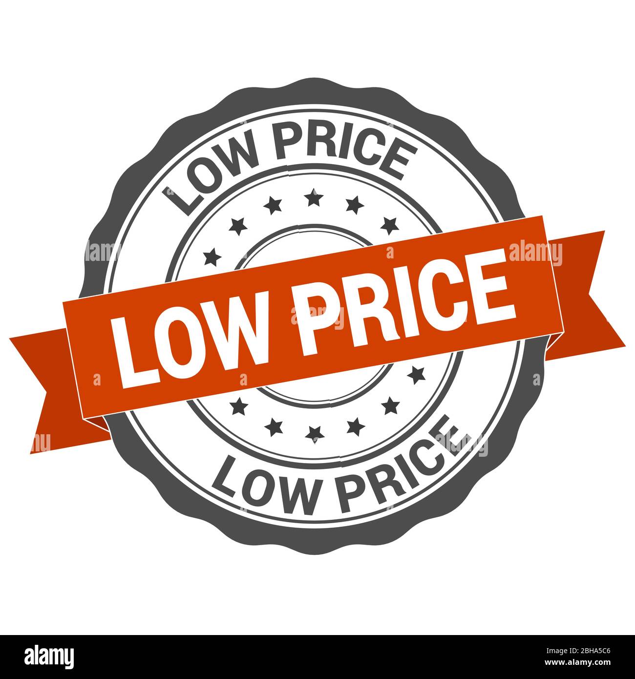 Low price stamp. sticker. seal. round grunge vintage ribbon. Low price ...