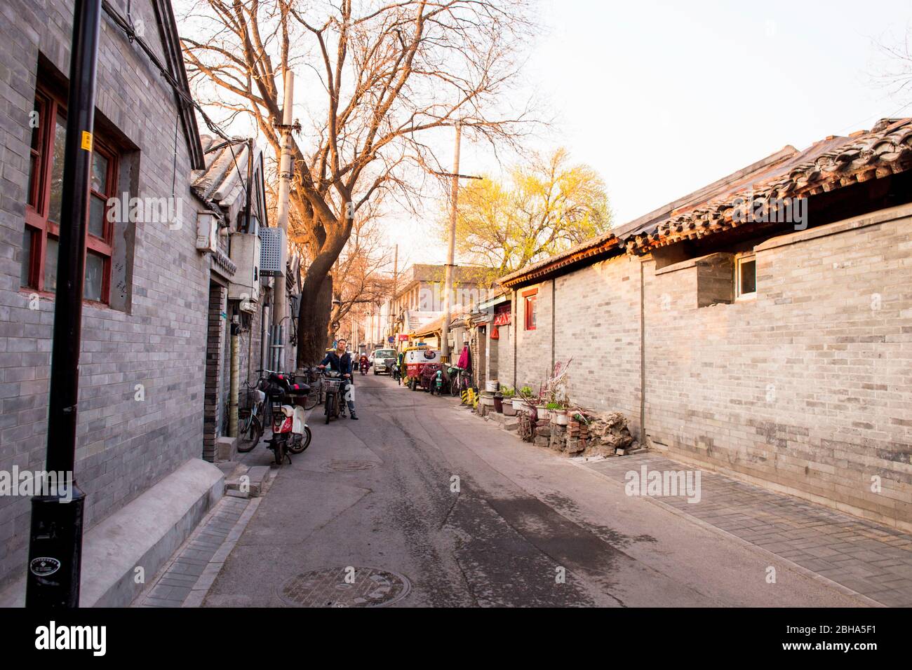 Street scene in Huotng, Beijing, China Stock Photo - Alamy