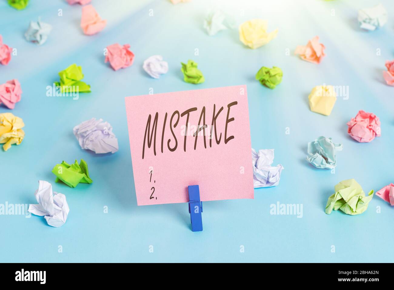 Writing note showing Mistake. Business concept for Something not ...