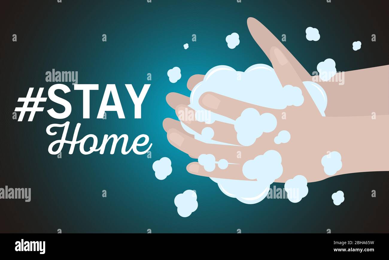 Stay at home poster Stock Vector Image & Art - Alamy