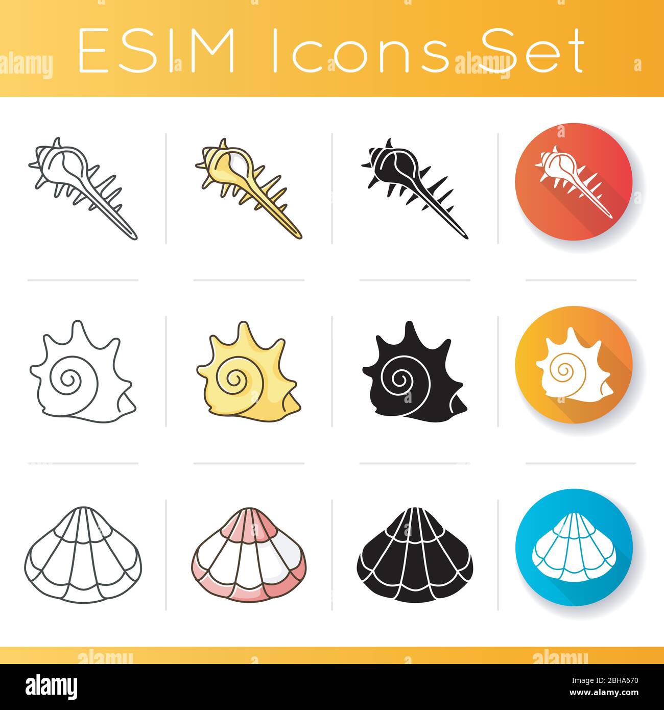 Various clam Stock Vector Images - Alamy