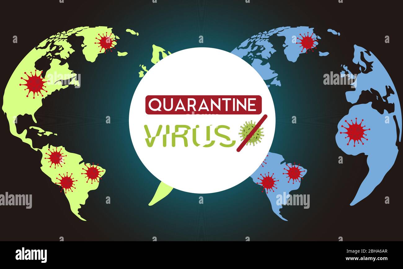 Coronavirus quarantine poster Stock Vector Image & Art - Alamy