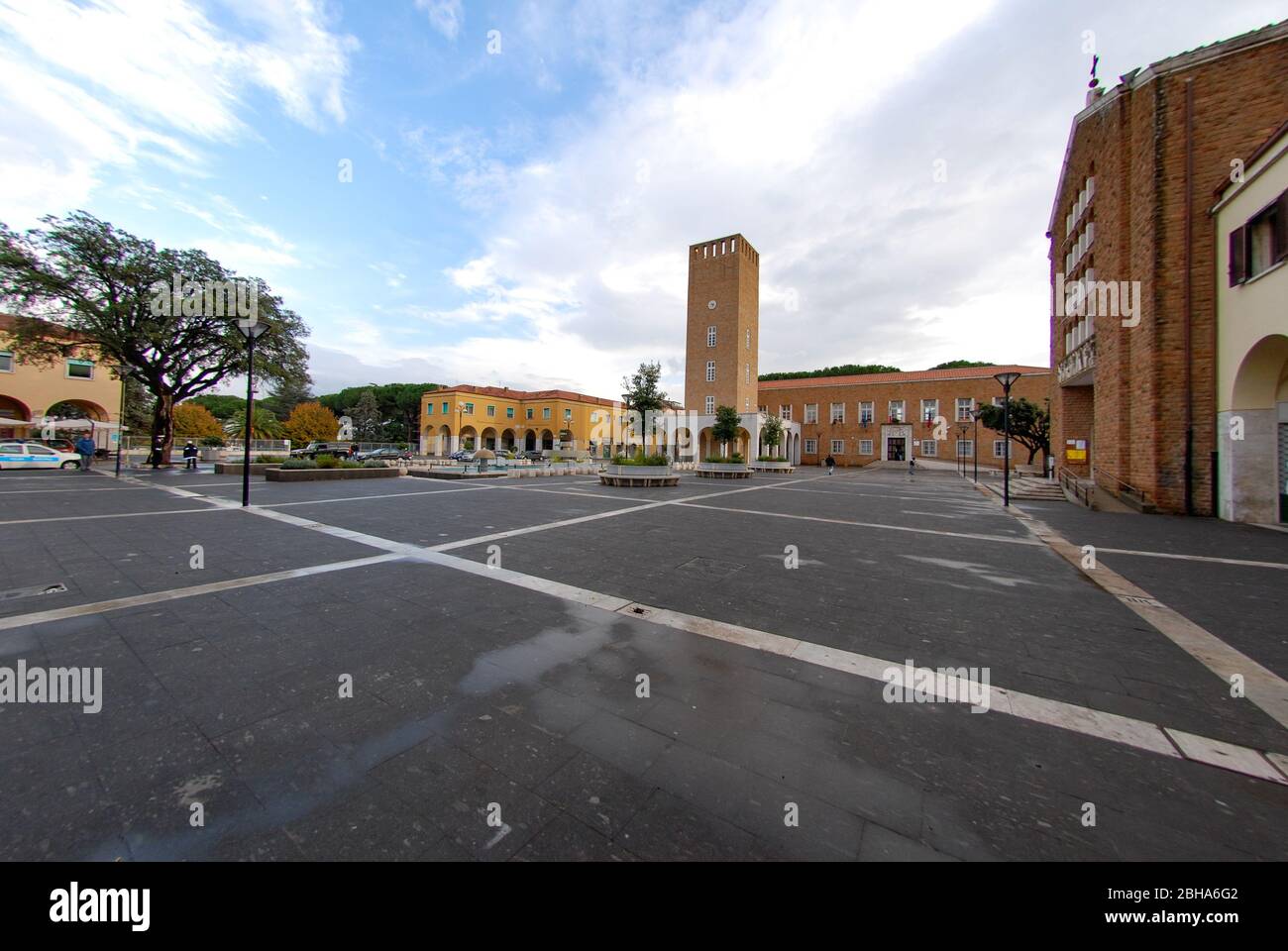 Pomezia Rome Italy 10/31/2007 The town was built entirely new near the ...