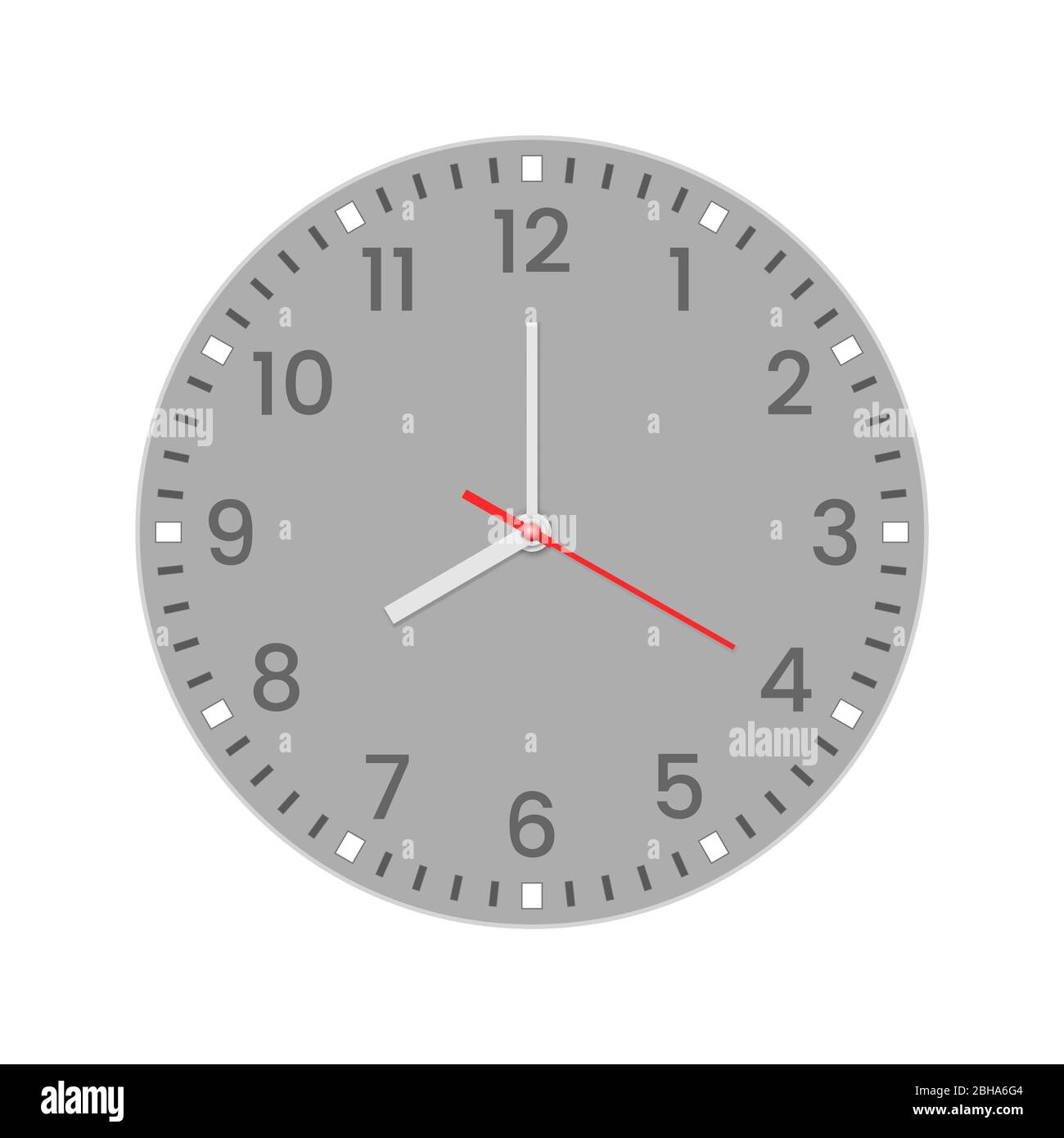 Arrow running on clock face Stock Vector Images - Alamy