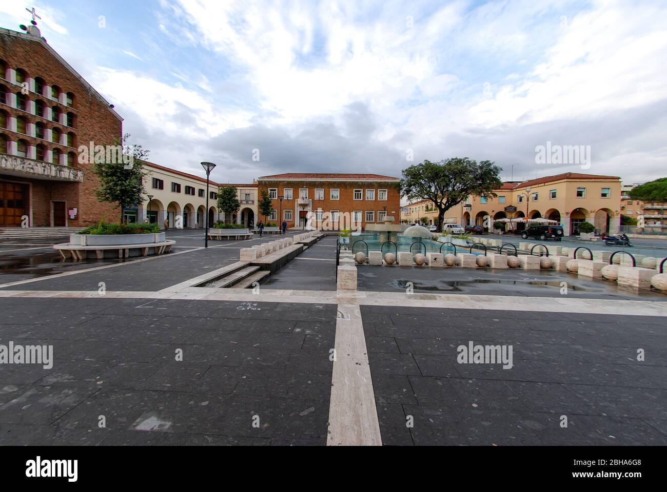 Pomezia Rome Italy 10/31/2007 The town was built entirely new near the ...