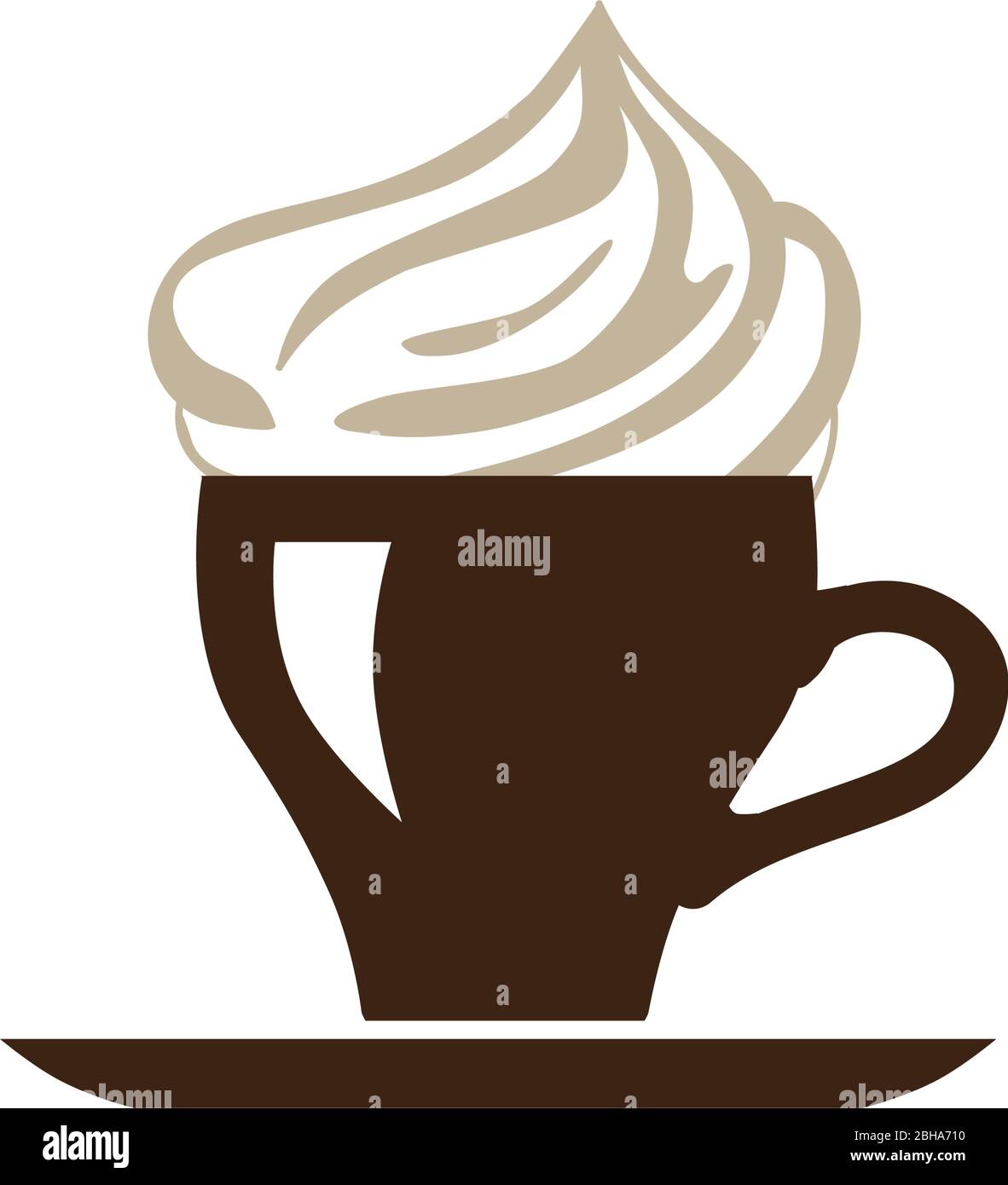 Coffee with cream Stock Vector Images - Alamy