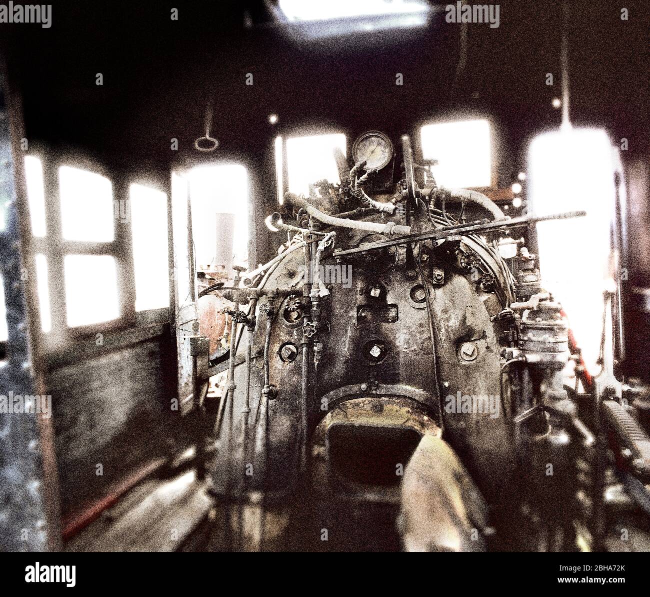 Locomotive, Cab, Lost Place, Scrap, Demolished, Digitally Processed ...