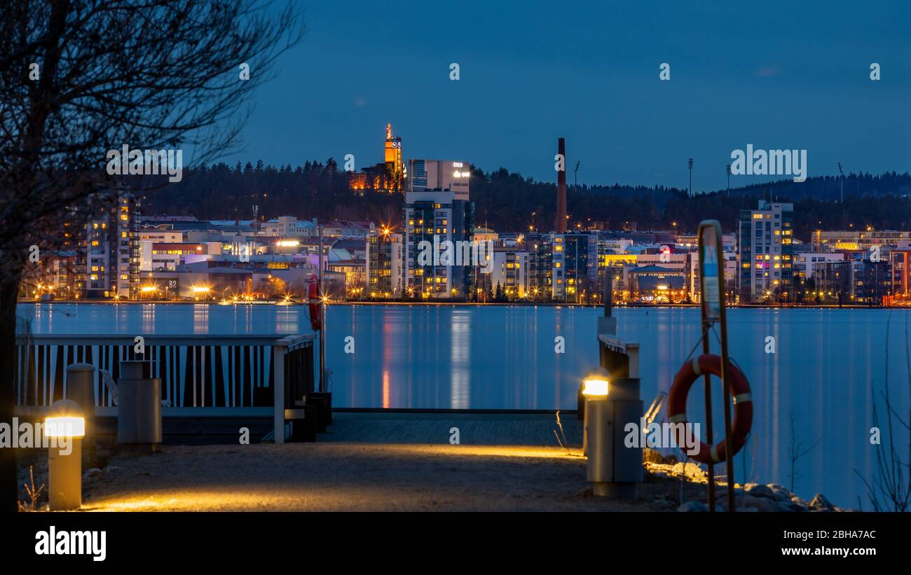 City of Jyväskylä in Finland is built between Jyväsjärvi -lake and a ...