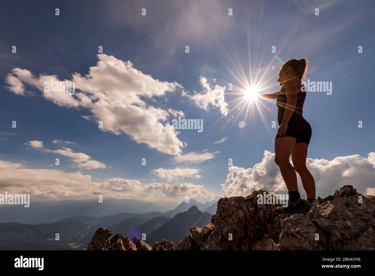 High beam woman hi-res stock photography and images - Alamy
