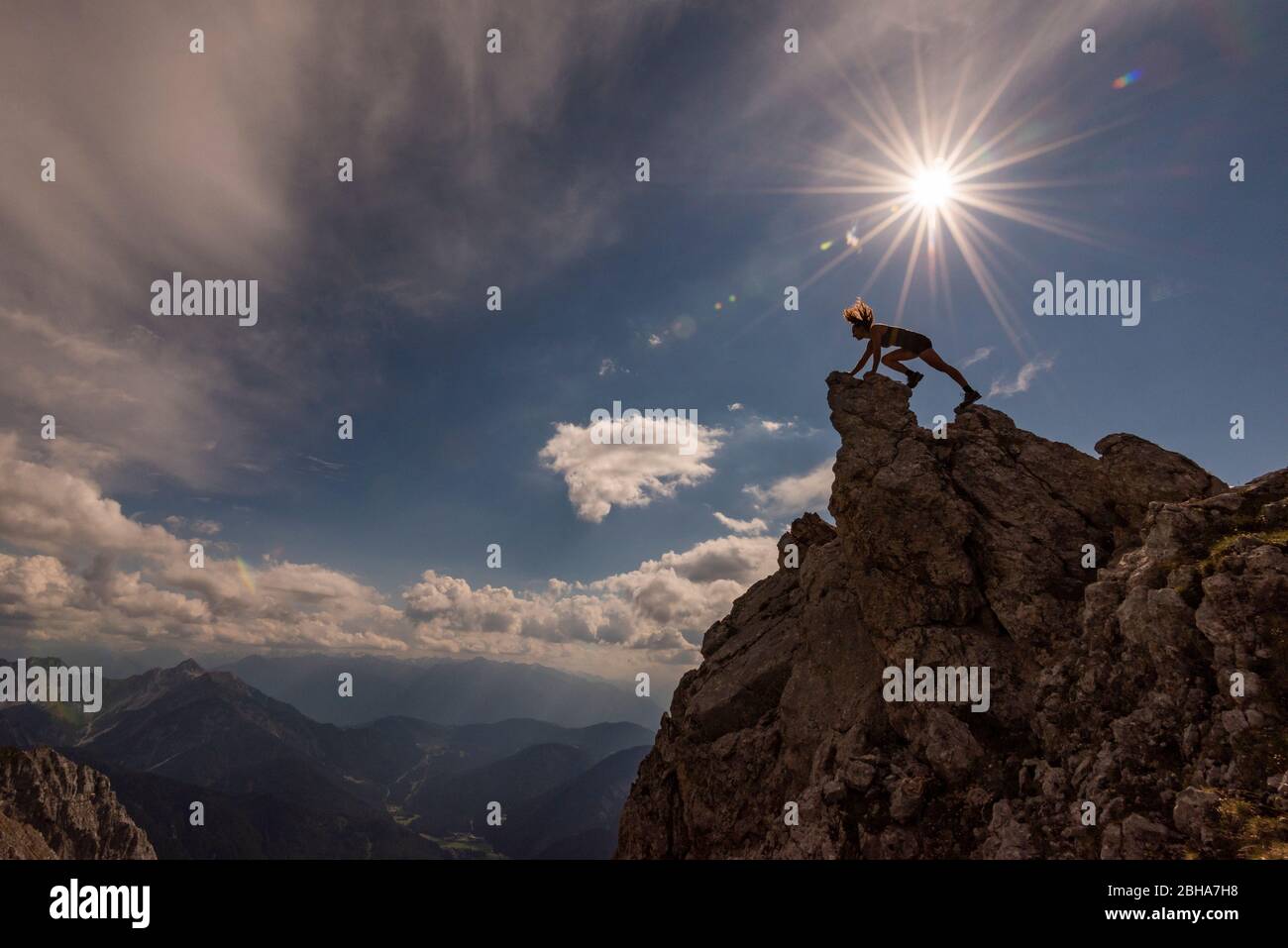 High beam woman hi-res stock photography and images - Alamy