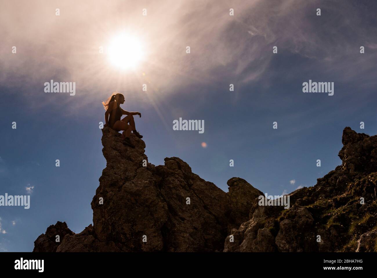 High beam woman hi-res stock photography and images - Alamy