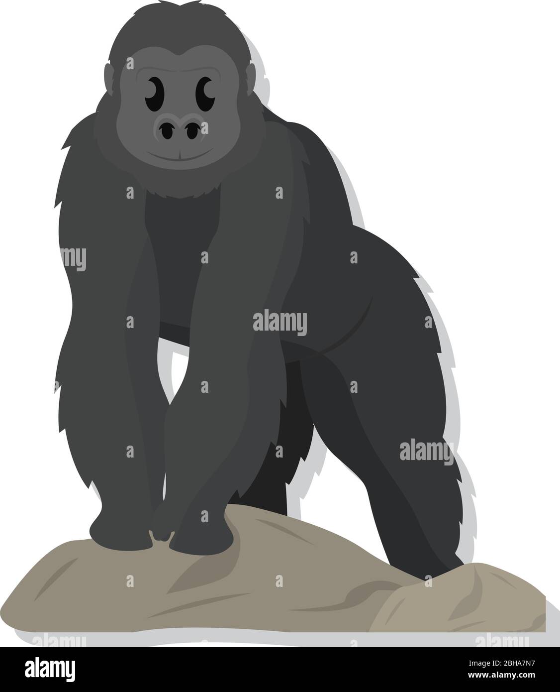 Isolated cute gorilla cartoon Stock Vector Image & Art - Alamy