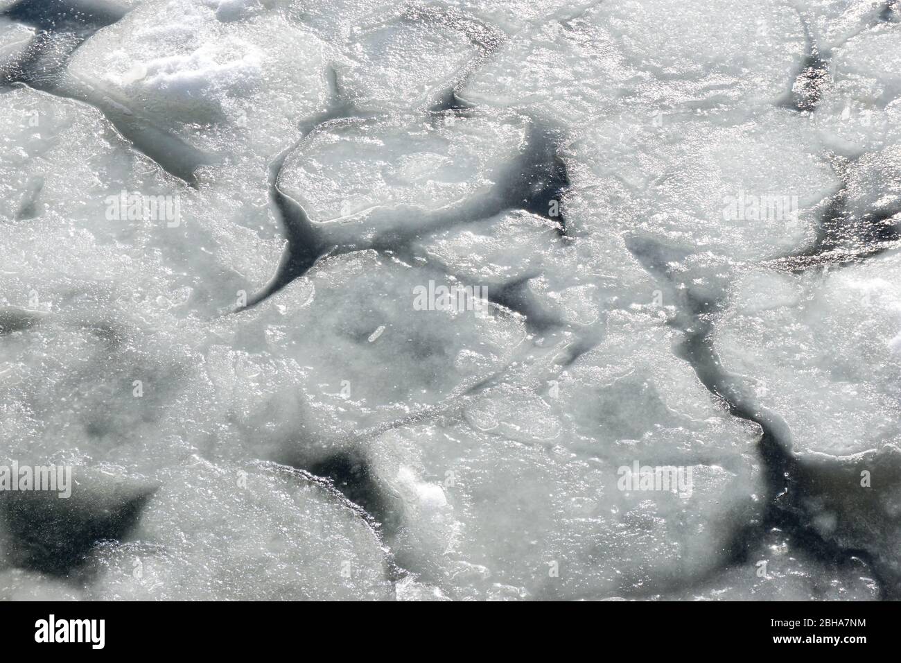 Top view ice floes floating hi-res stock photography and images - Alamy
