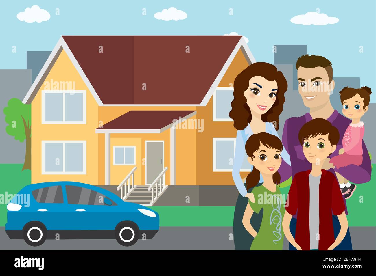 Caucasian man in home Stock Vector Images - Alamy