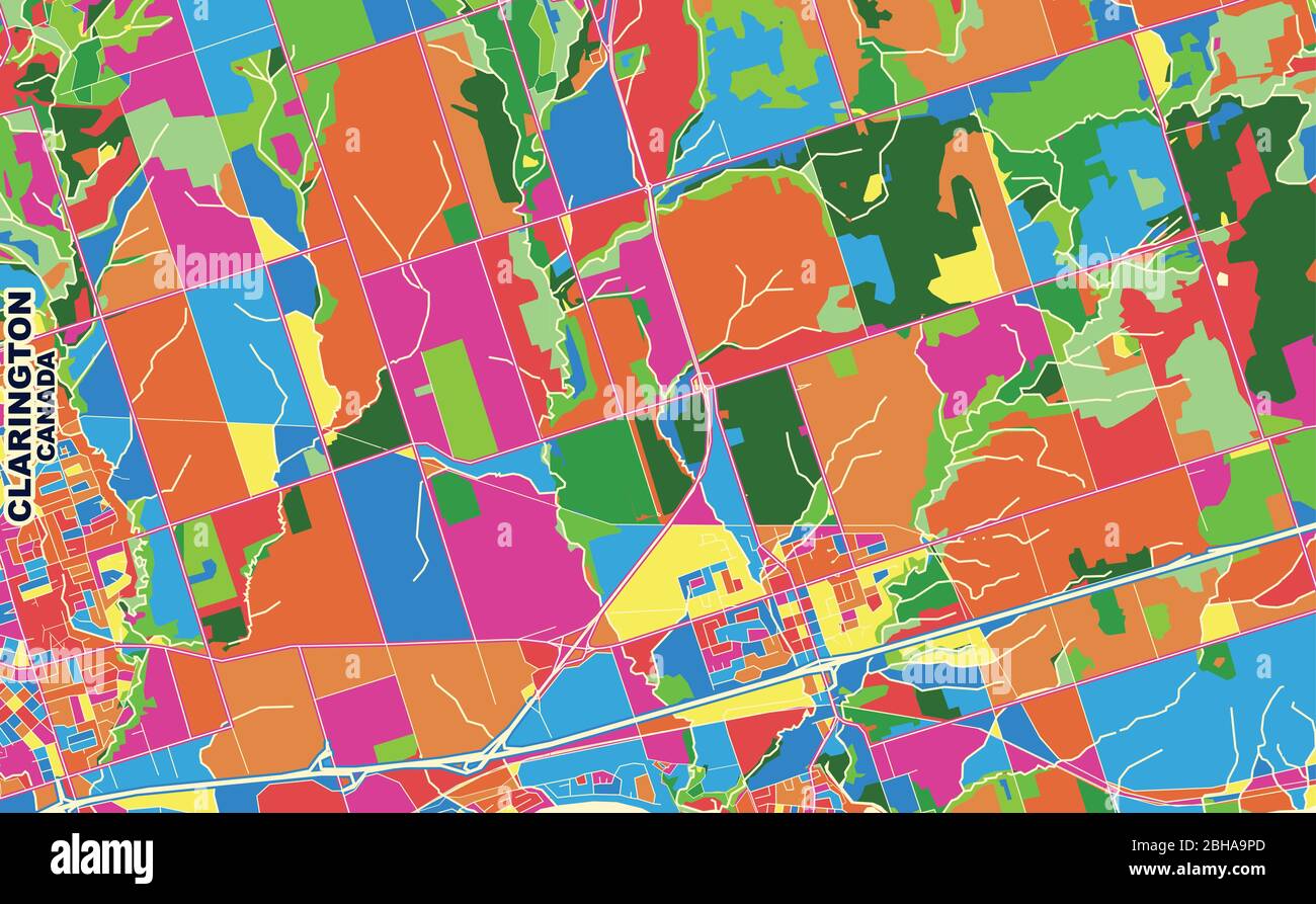 Clarington map hi-res stock photography and images - Alamy