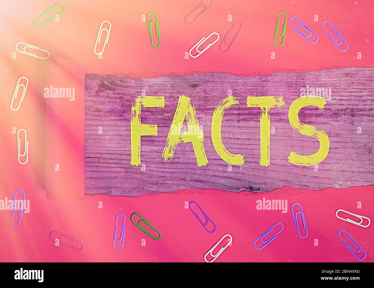 Conceptual hand writing showing Facts. Concept meaning information used ...