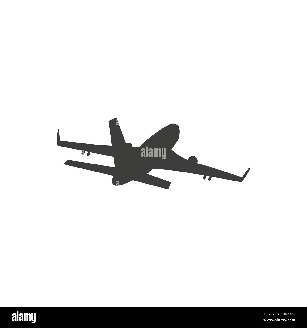 Airplane flight tickets air fly travel takeoff silhouette element ...