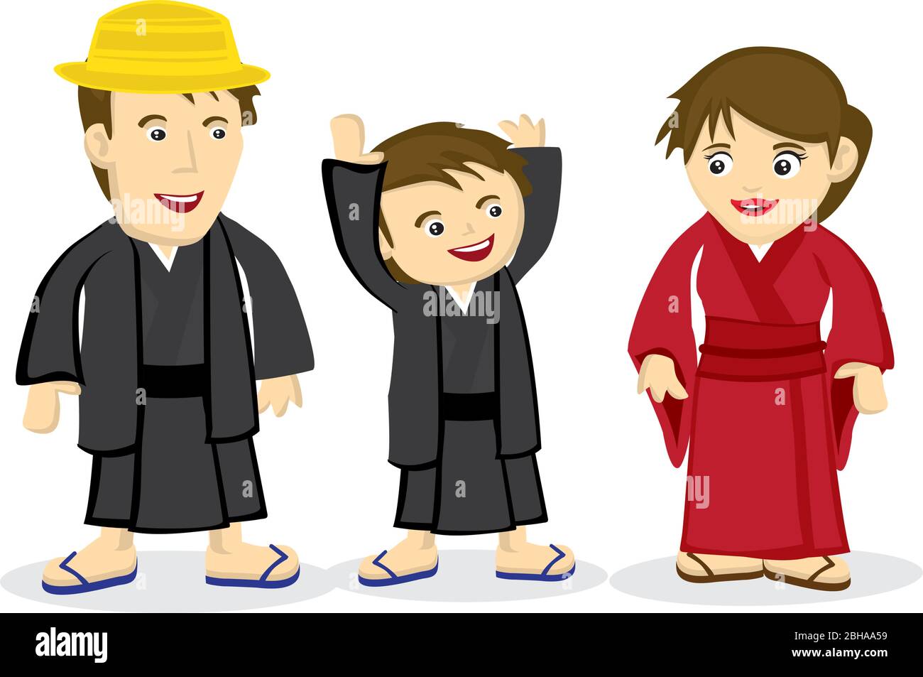 Yukata kids Stock Vector Images - Alamy