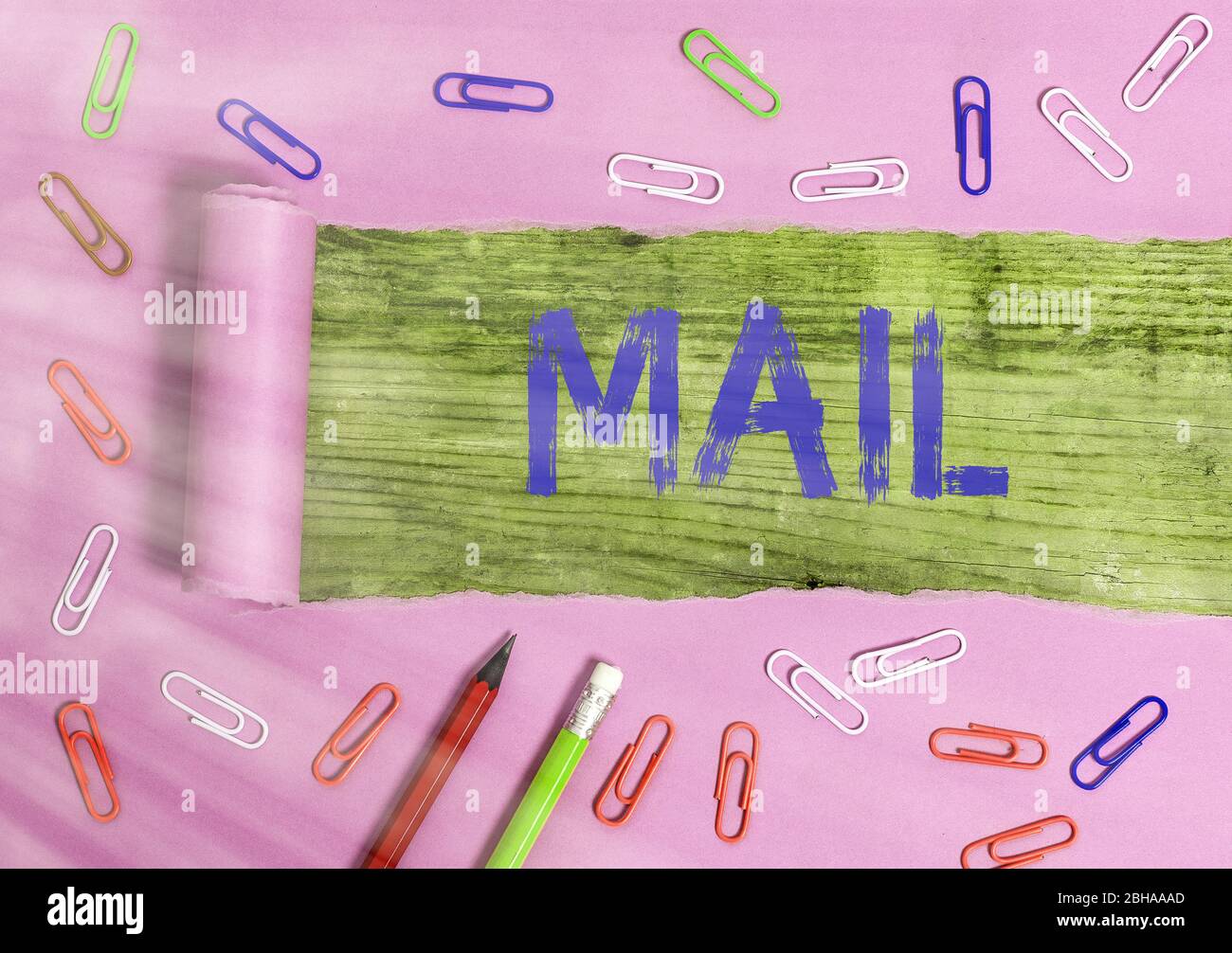 Conceptual hand writing showing Mail. Concept meaning letters or parcel ...