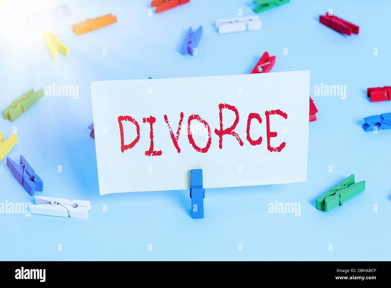 Conceptual Hand Writing Showing Divorce Concept Meaning Legal
