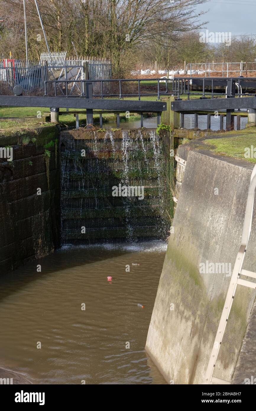 Lock gates providing access for boats using the marina at Fiddler's ...