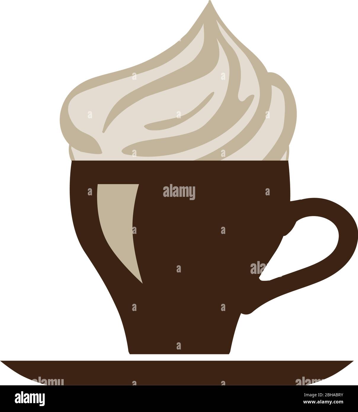 Coffee with cream Stock Vector Images - Alamy