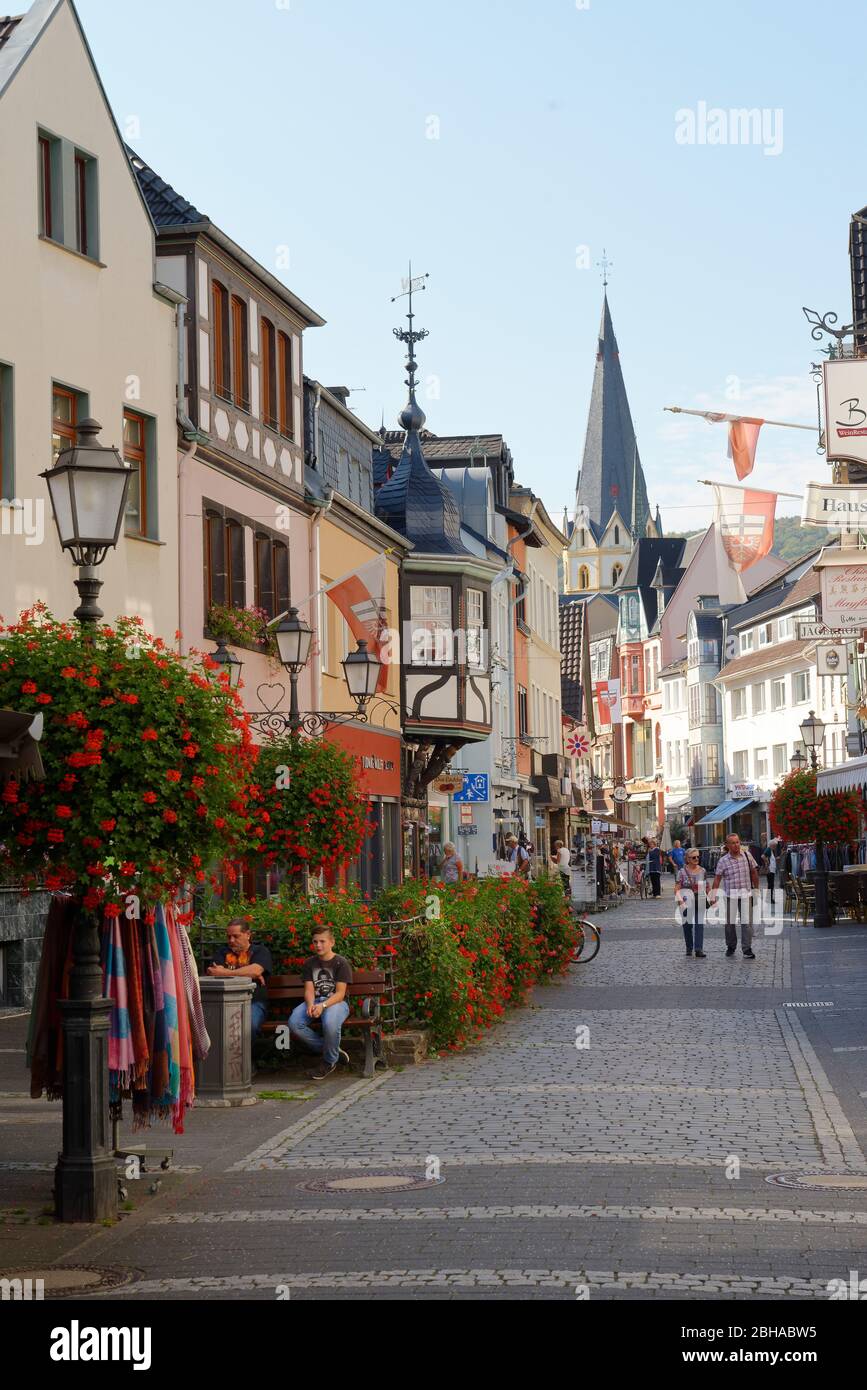 View of the old town of Ahrweiler, Bad Neuenahr-Ahrweiler, Rhineland ...