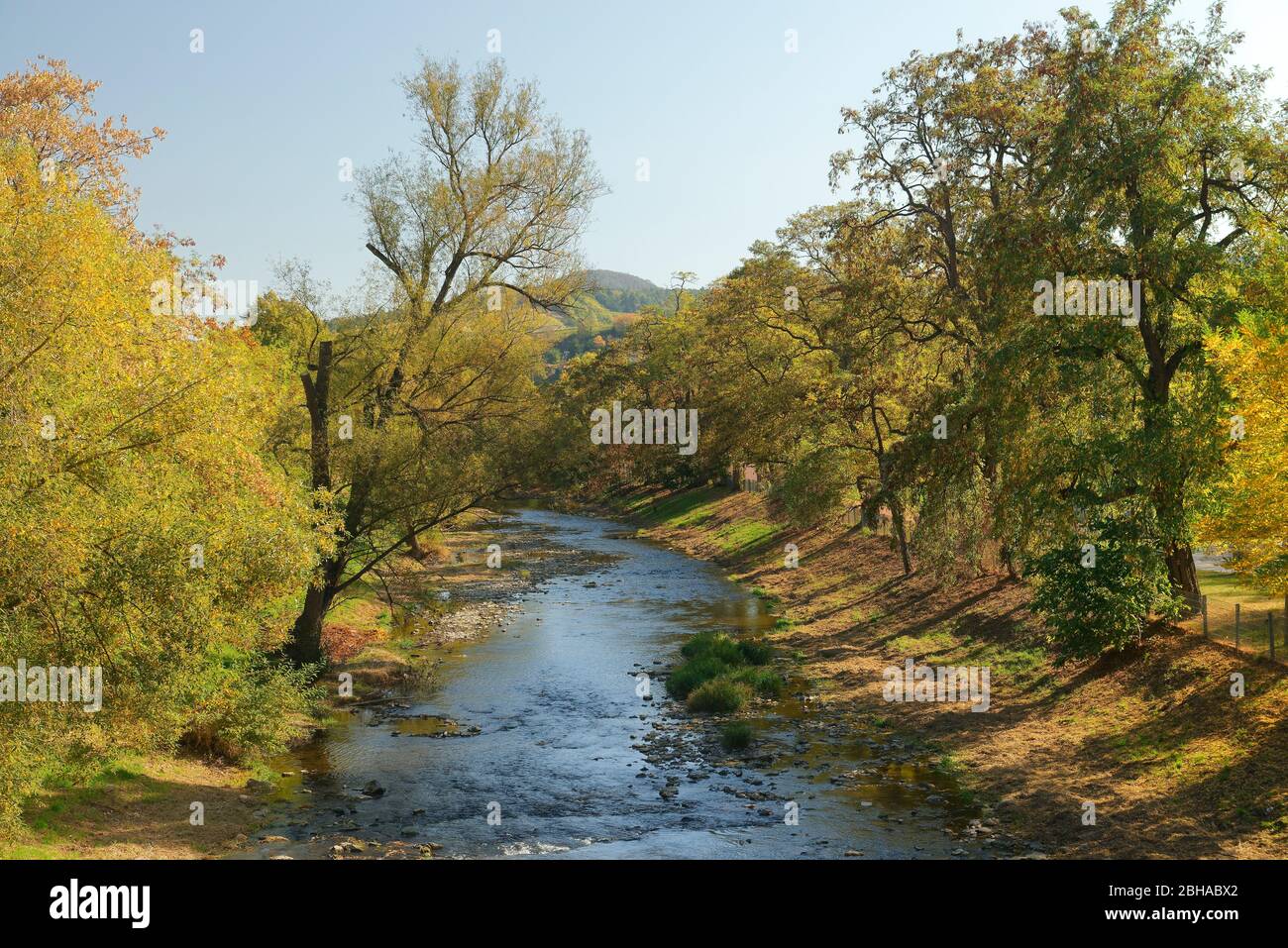 View from the Ahrtalradweg on the Ahr between Marienthal and Bad ...