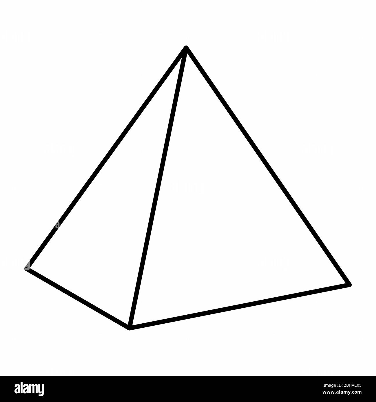 Pyramid icon illustration Stock Vector Image & Art - Alamy