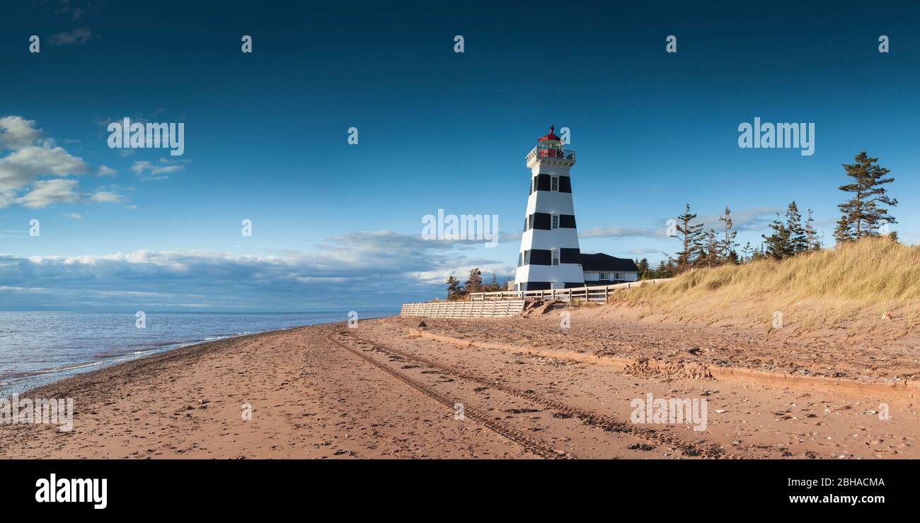 Canada, Prince Edward Island, West Point, West Point Lighthouse Stock ...