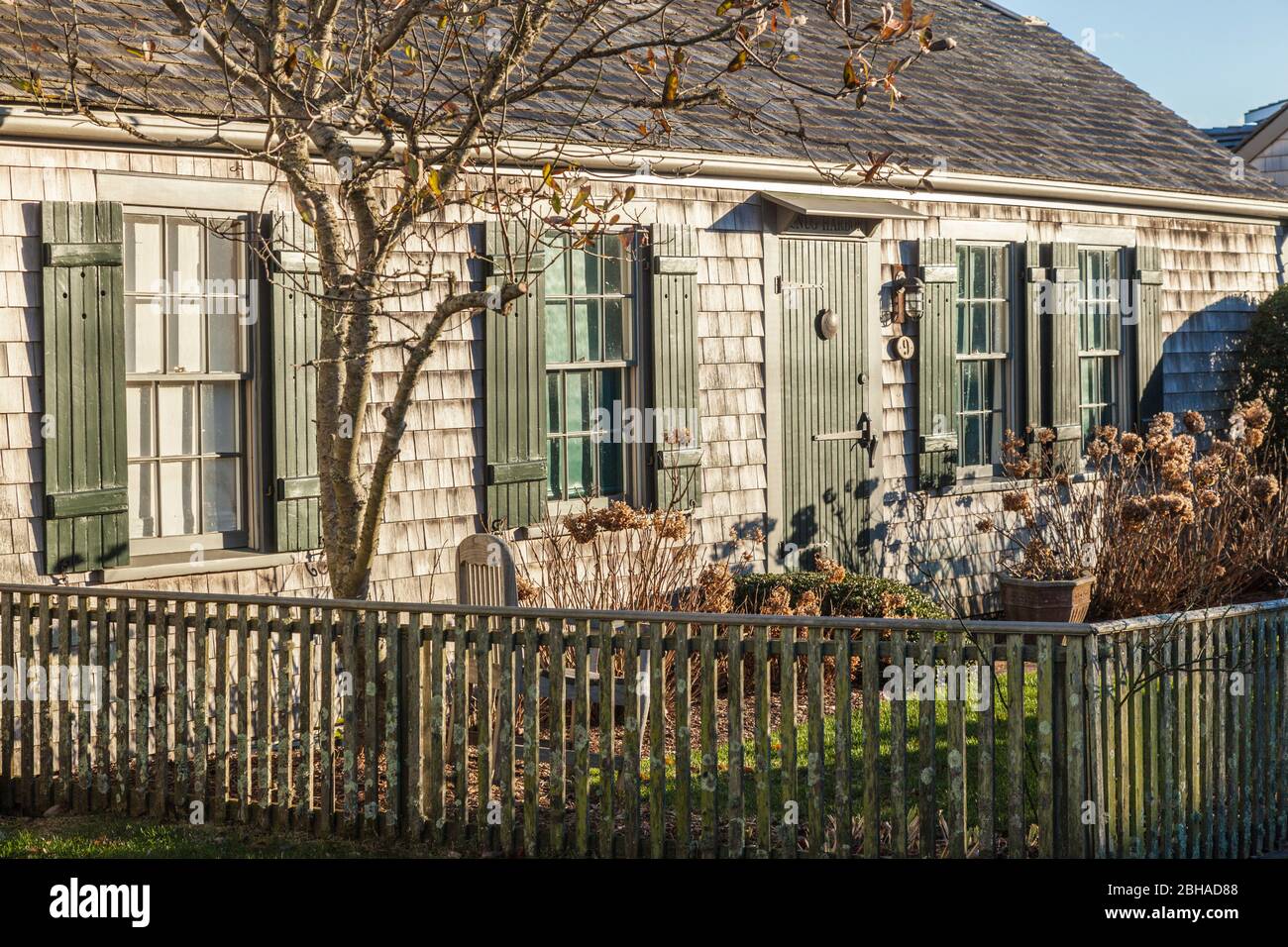 USA, New England, Massachusetts, Nantucket Island, Siasconset, village ...