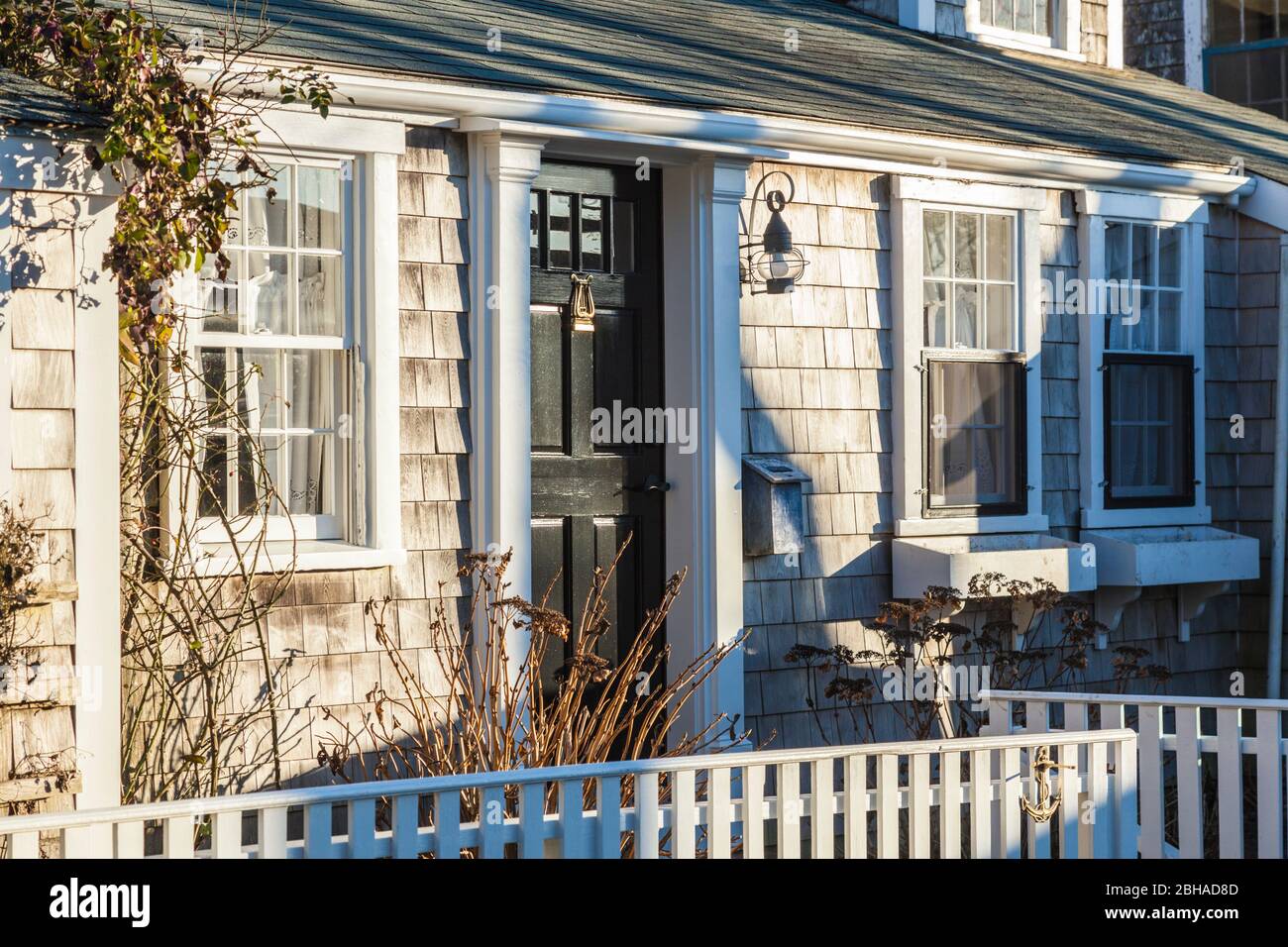 USA, New England, Massachusetts, Nantucket Island, Siasconset, village ...