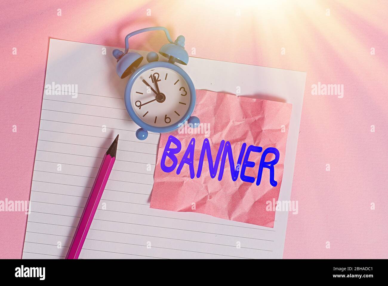 Word writing text Banner. Business photo showcasing long strip cloth ...
