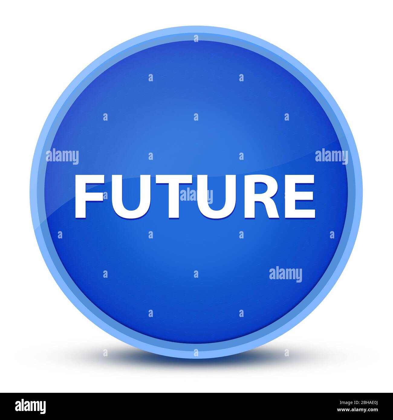Future isolated on special blue round button abstract illustration ...
