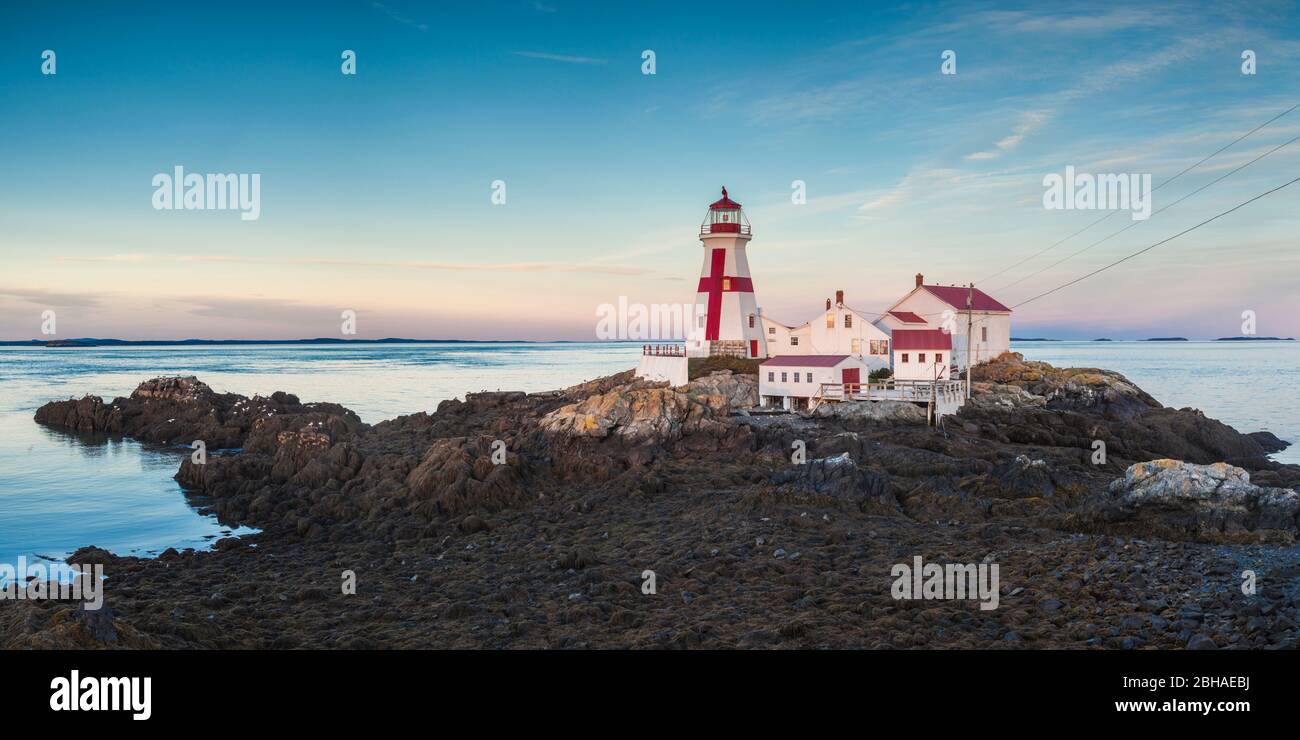 Canada, New Brunswick, Campobello Island, Head Harbour Lightstation ...