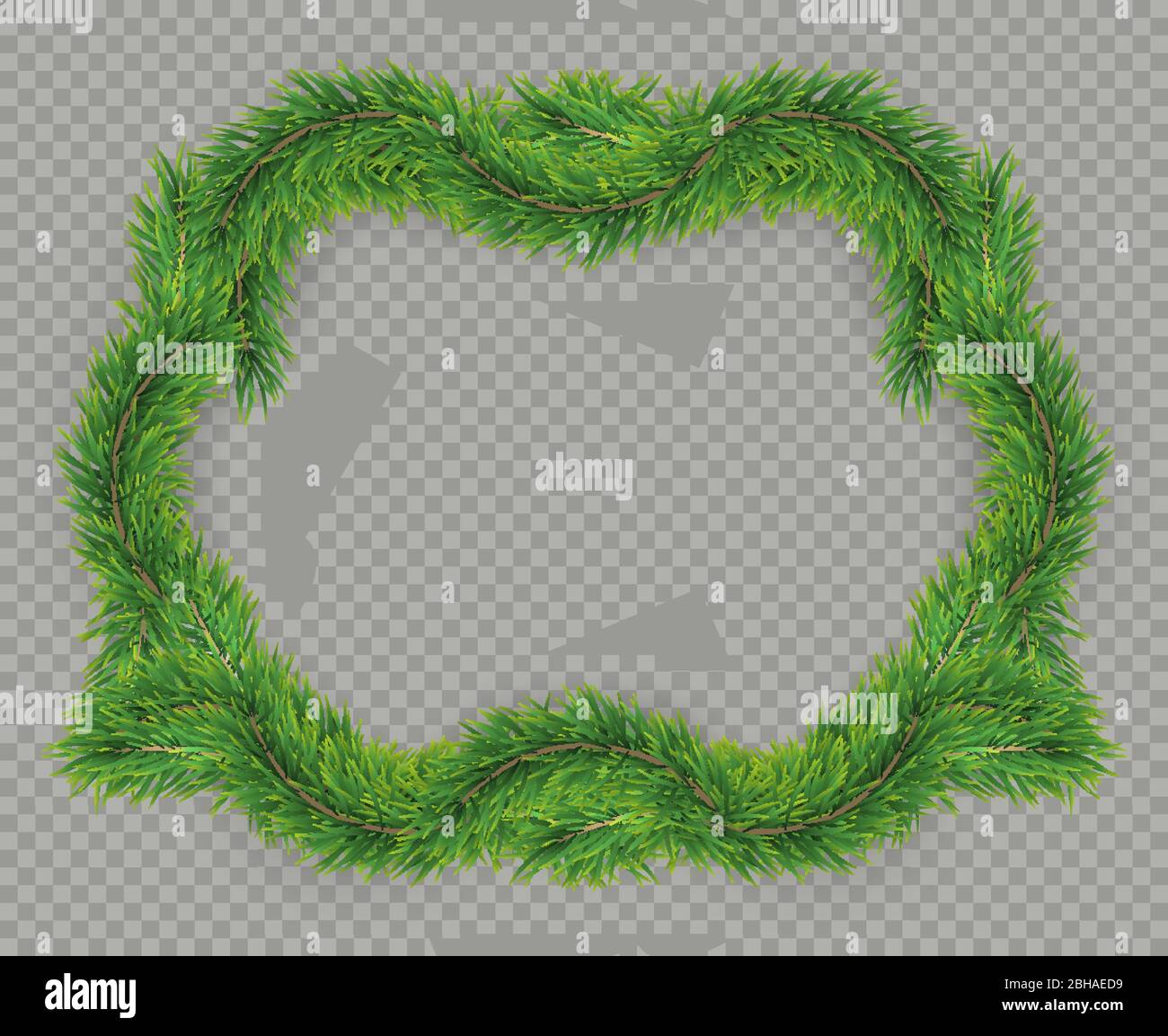 Christmas frame for copy natural Stock Vector Images - Alamy