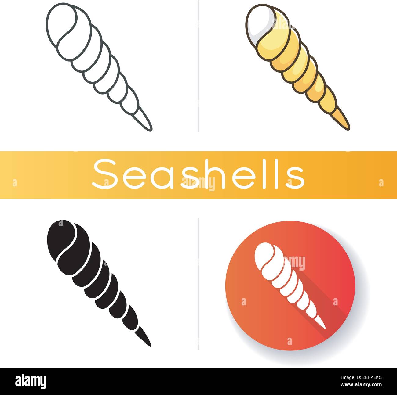 Auger shell icon Stock Vector Image & Art - Alamy