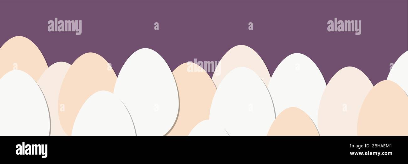 Easter banner, background with abstract eggs, vector illustration Stock ...