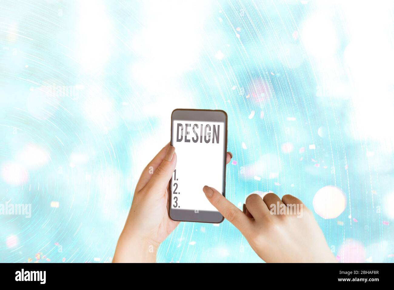 Conceptual hand writing showing Design. Concept meaning plan drawing ...