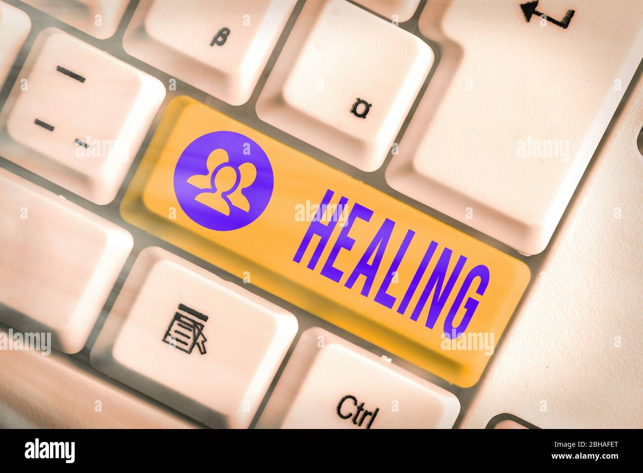 Handwriting text writing Healing. Conceptual photo process of making or ...