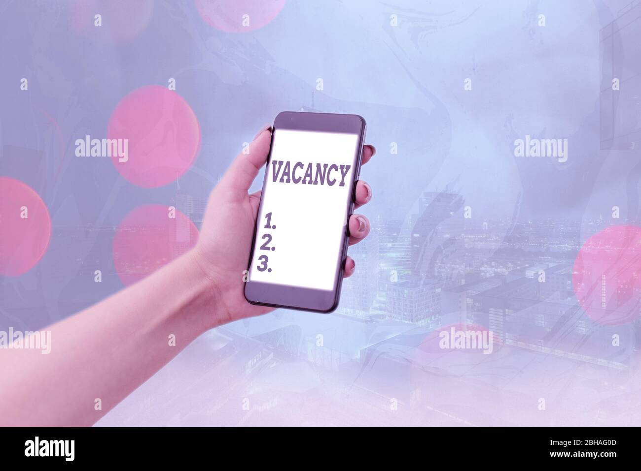 Conceptual hand writing showing Vacancy. Concept meaning available paid ...