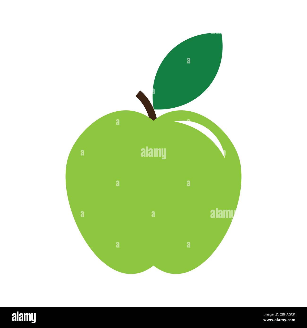 Green Apple Vector Icon