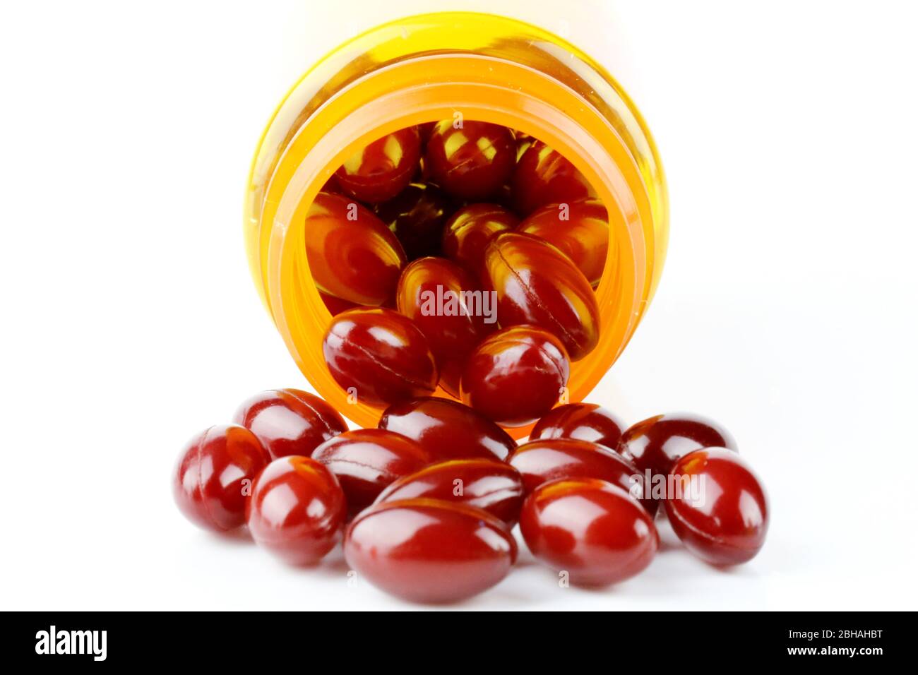 Omega oil filled supplement pills Stock Photo - Alamy