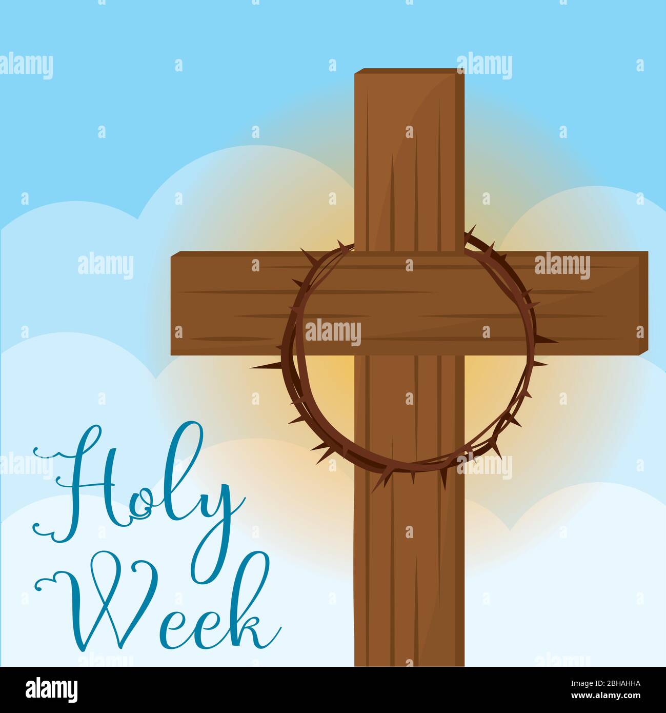 Holy week poster Stock Vector Image & Art - Alamy