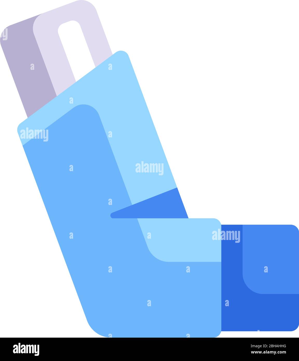 Blue inhaler vector illustration. Throat spray flat icon Stock Vector ...