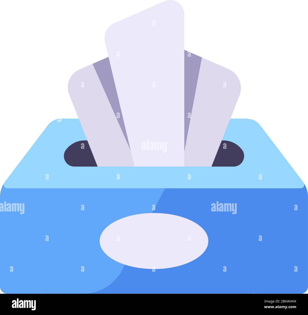 Paper tissue box vector illustration. Hygiene flat icon Stock Vector ...