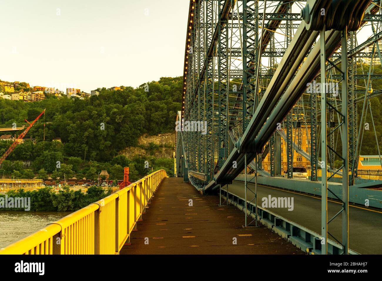 Pittsburgh, Pennsylvania from South Tenth Street Bridge Stock Photo - Alamy
