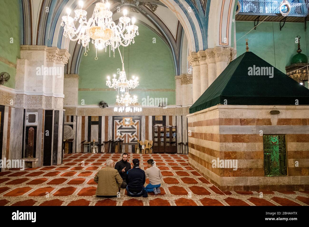 Abraham's grave in Hebron, Palestine Stock Photo - Alamy