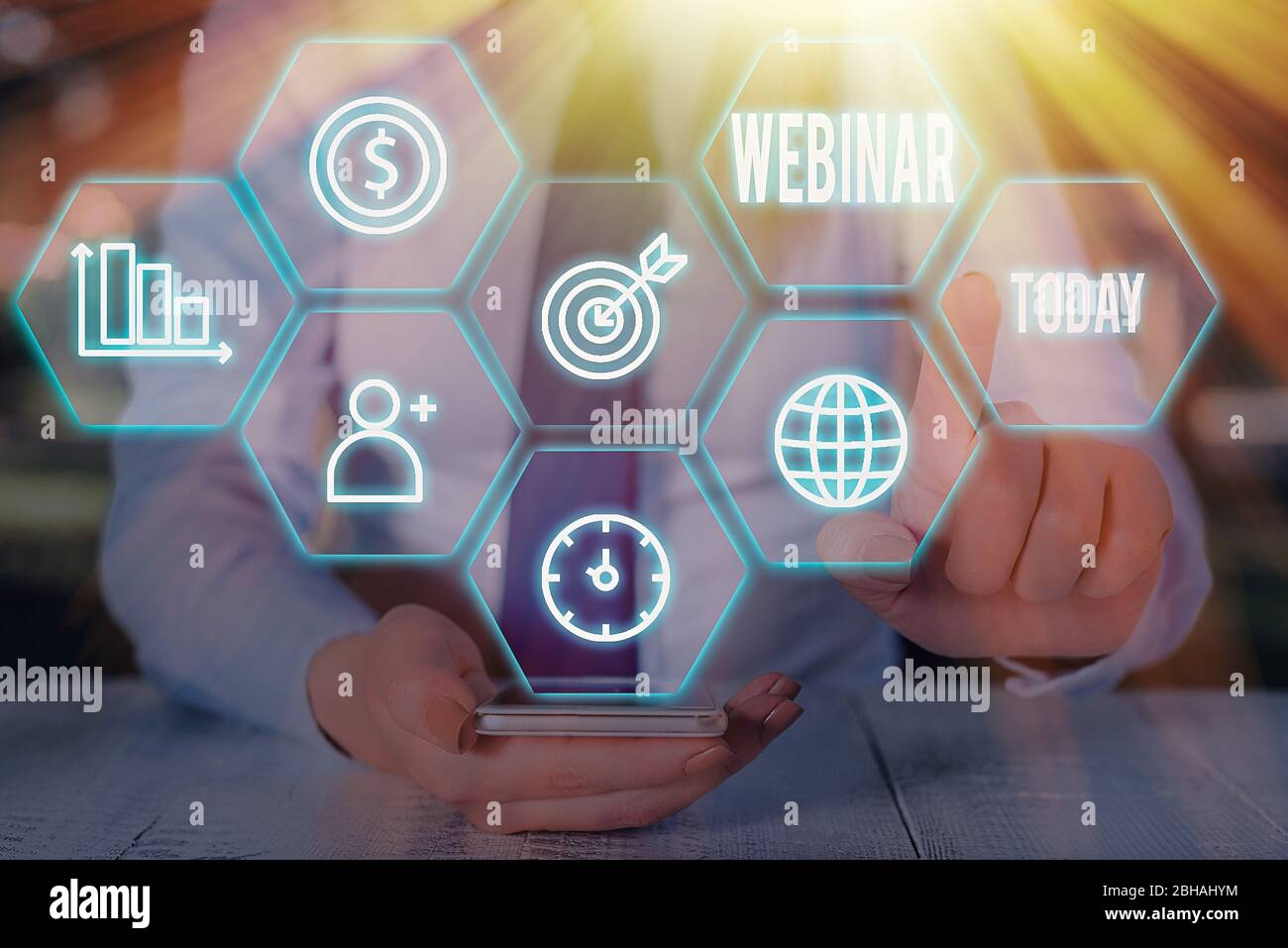 Text sign showing Webinar. Business photo text defined as seminar ...