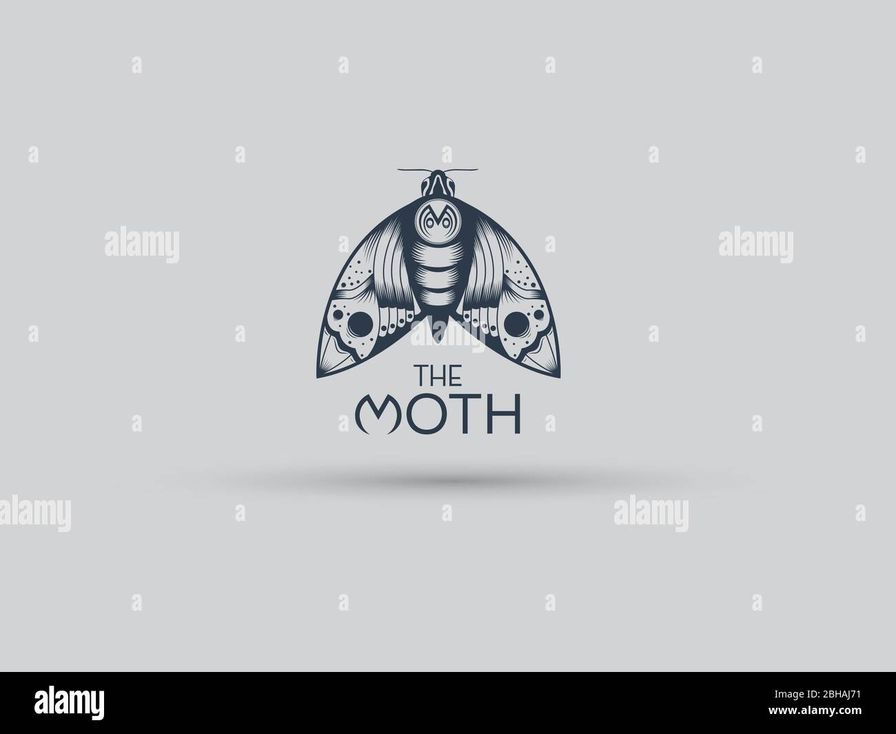 moth logo moth m logo mystic Stock Vector Image & Art - Alamy